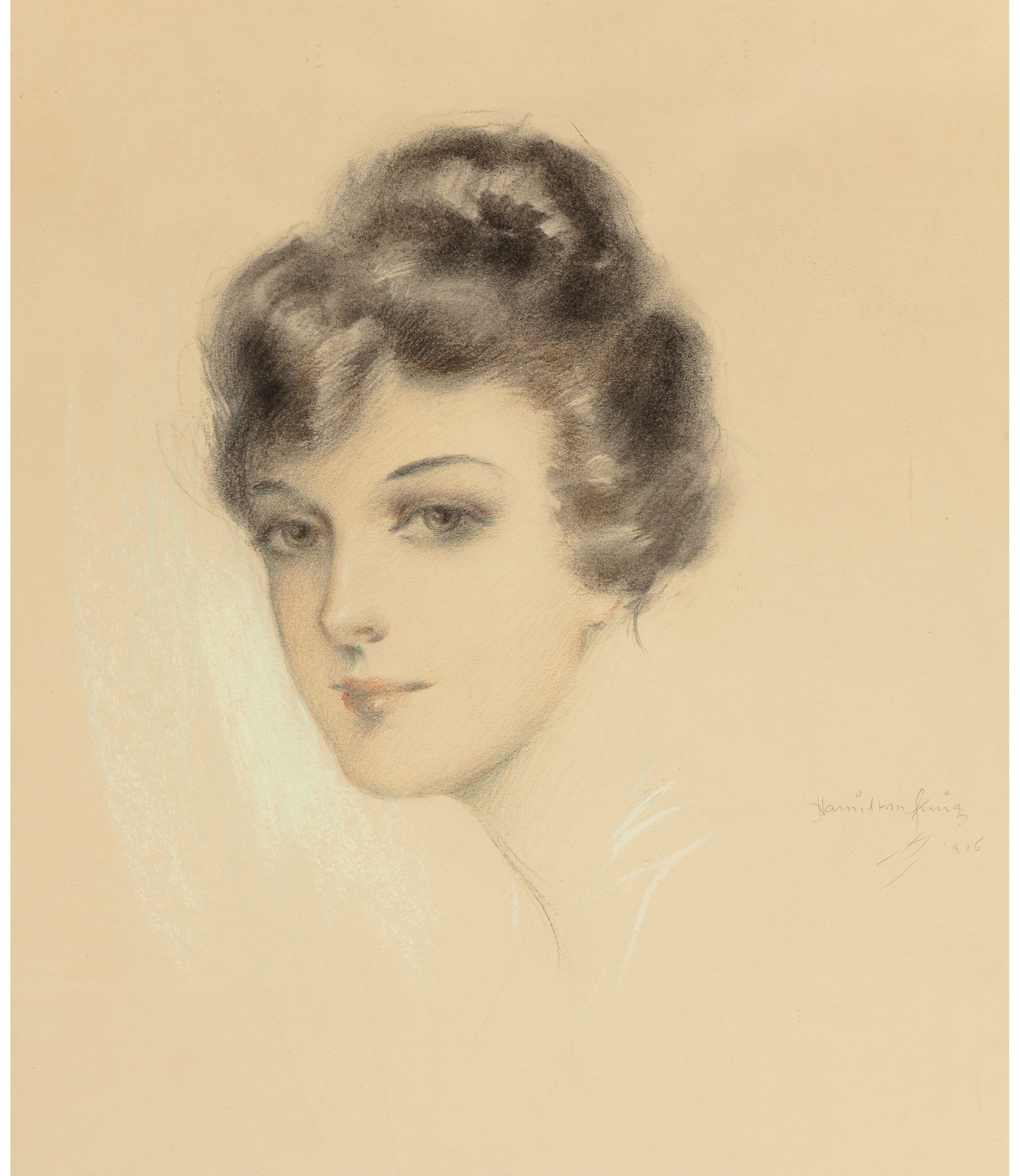 Hamilton King | Portrait of a Young Lady (1916) | MutualArt