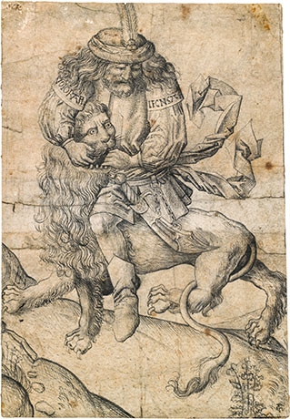 German School, 15th Century | Simson's fight with the lion | MutualArt