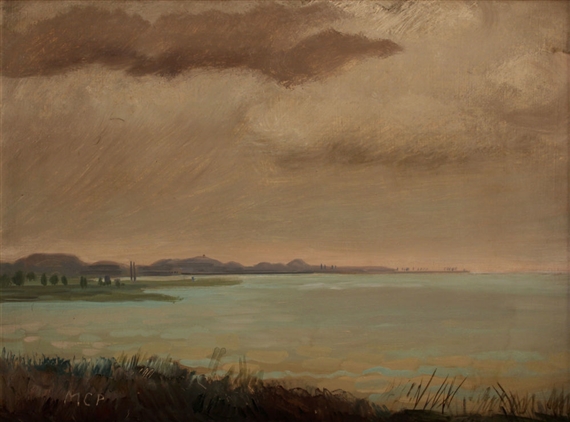 C. Pál Molnár | View of Balaton from Györök | MutualArt