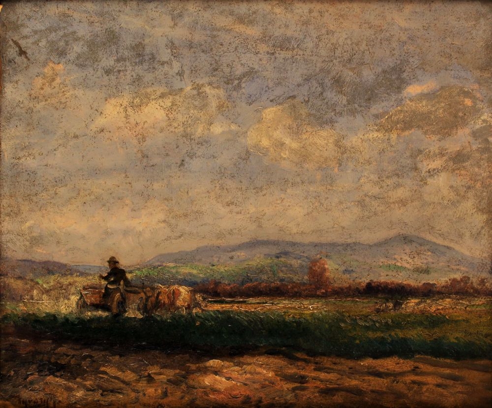 Ignác Ujváry | Ox Cart | MutualArt