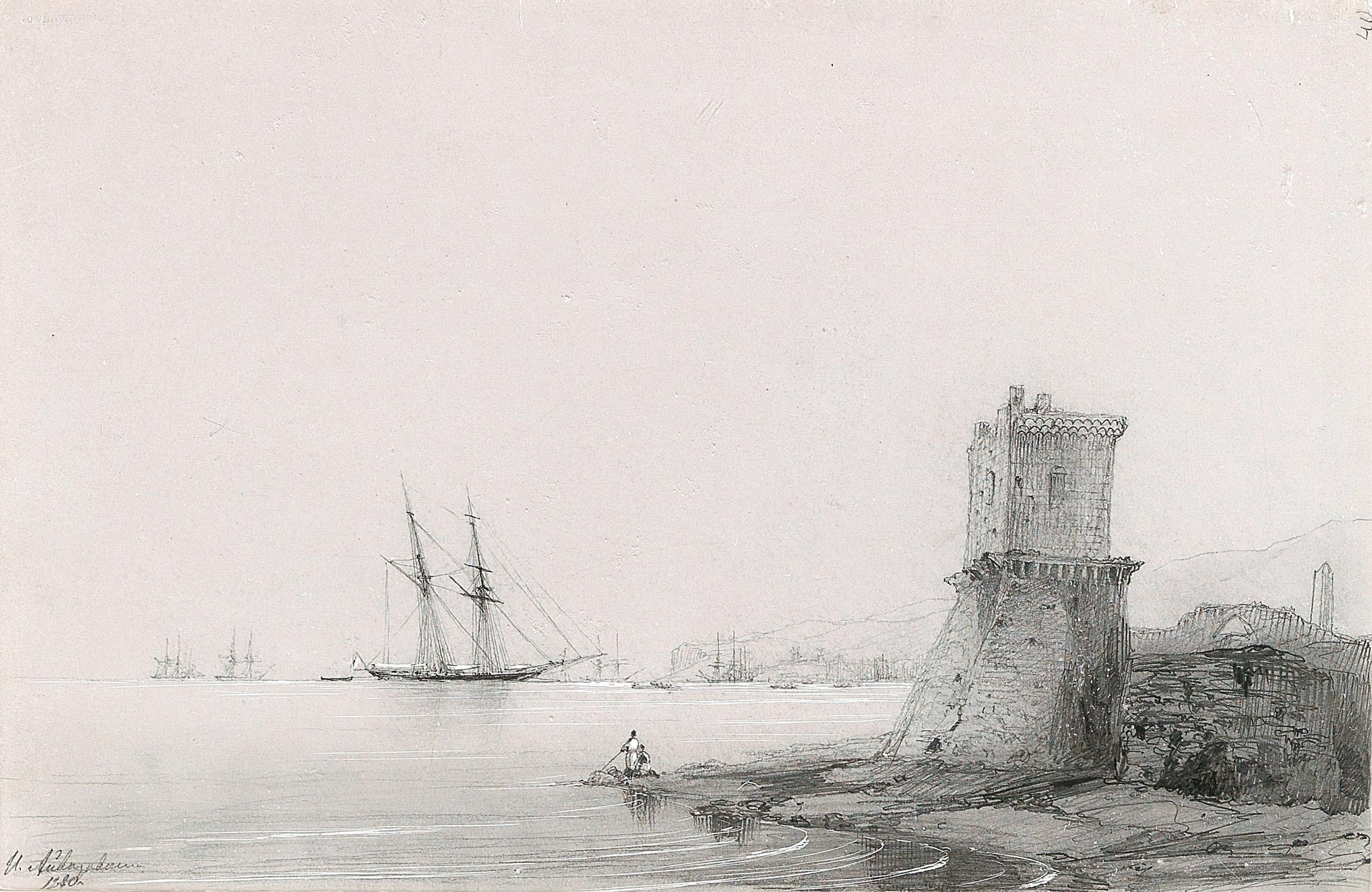 Ivan Aivazovsky | Winter Landscape (1856) | MutualArt