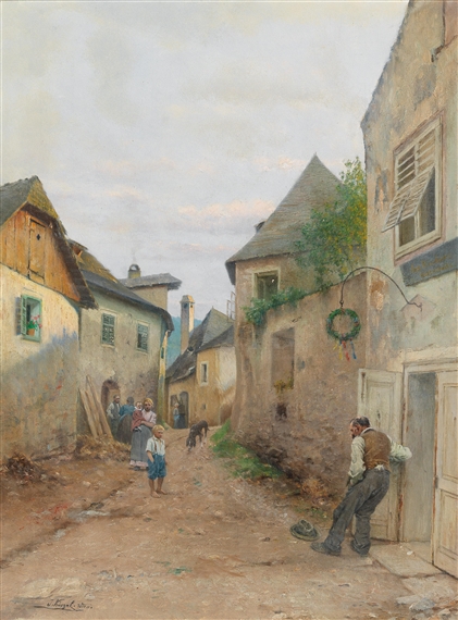 Josef Kinzel | An alley in the Wachau region | MutualArt