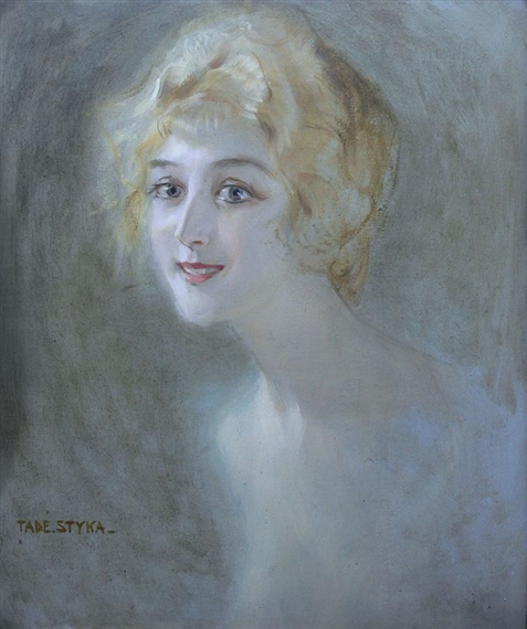 Tadé Styka | Portret kobiety | MutualArt