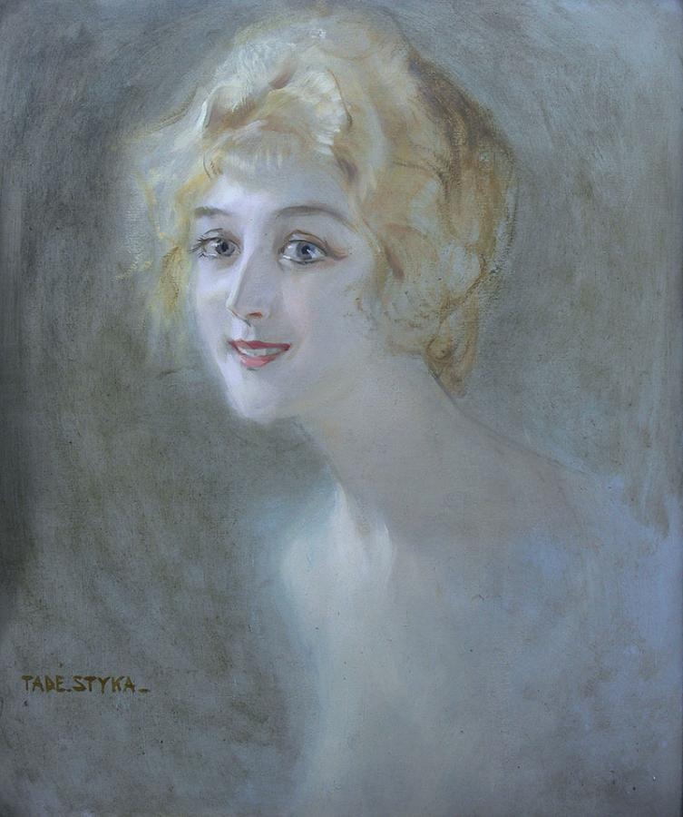 Tadé Styka | Portret kobiety | MutualArt