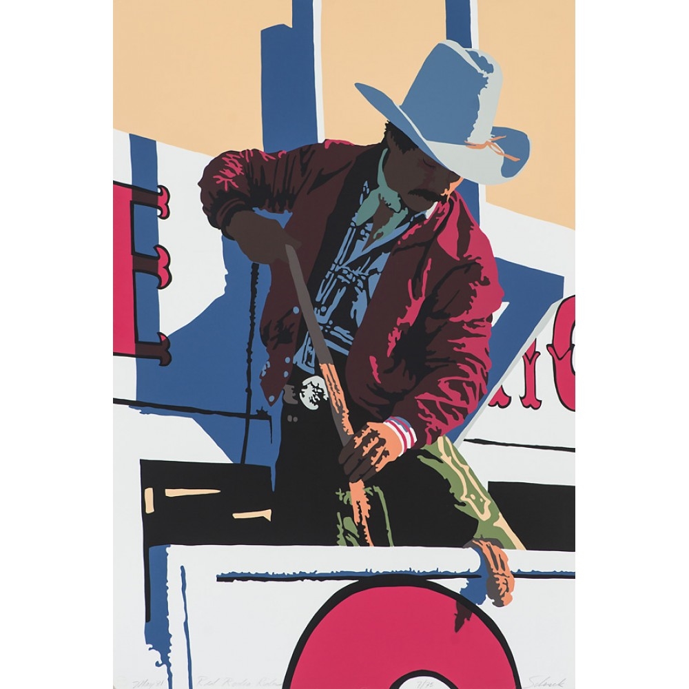 William Schenck | Red Rodeo Rider (1981) | MutualArt