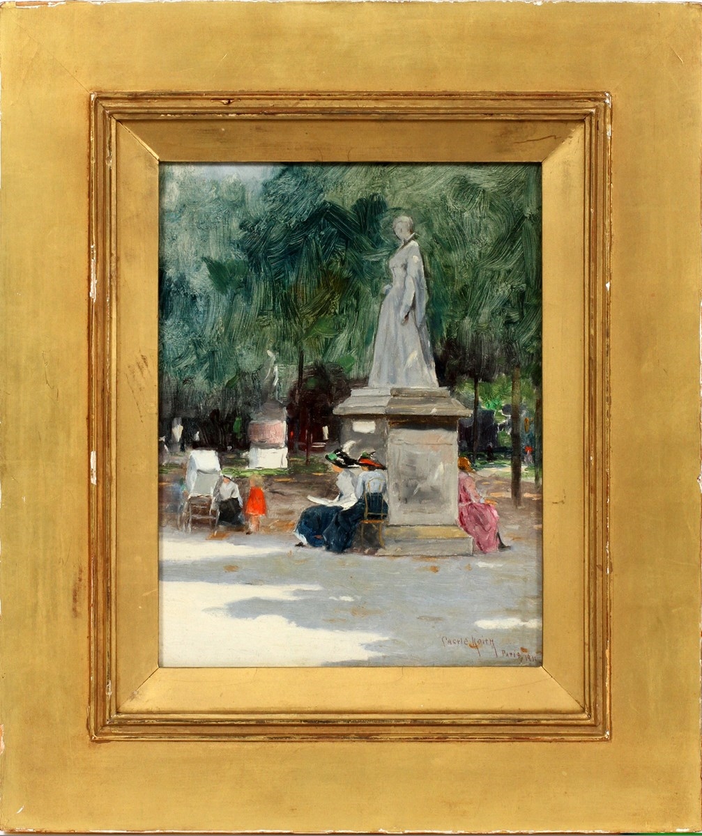 William Castle Keith | Paris Park Scene (1911) | MutualArt