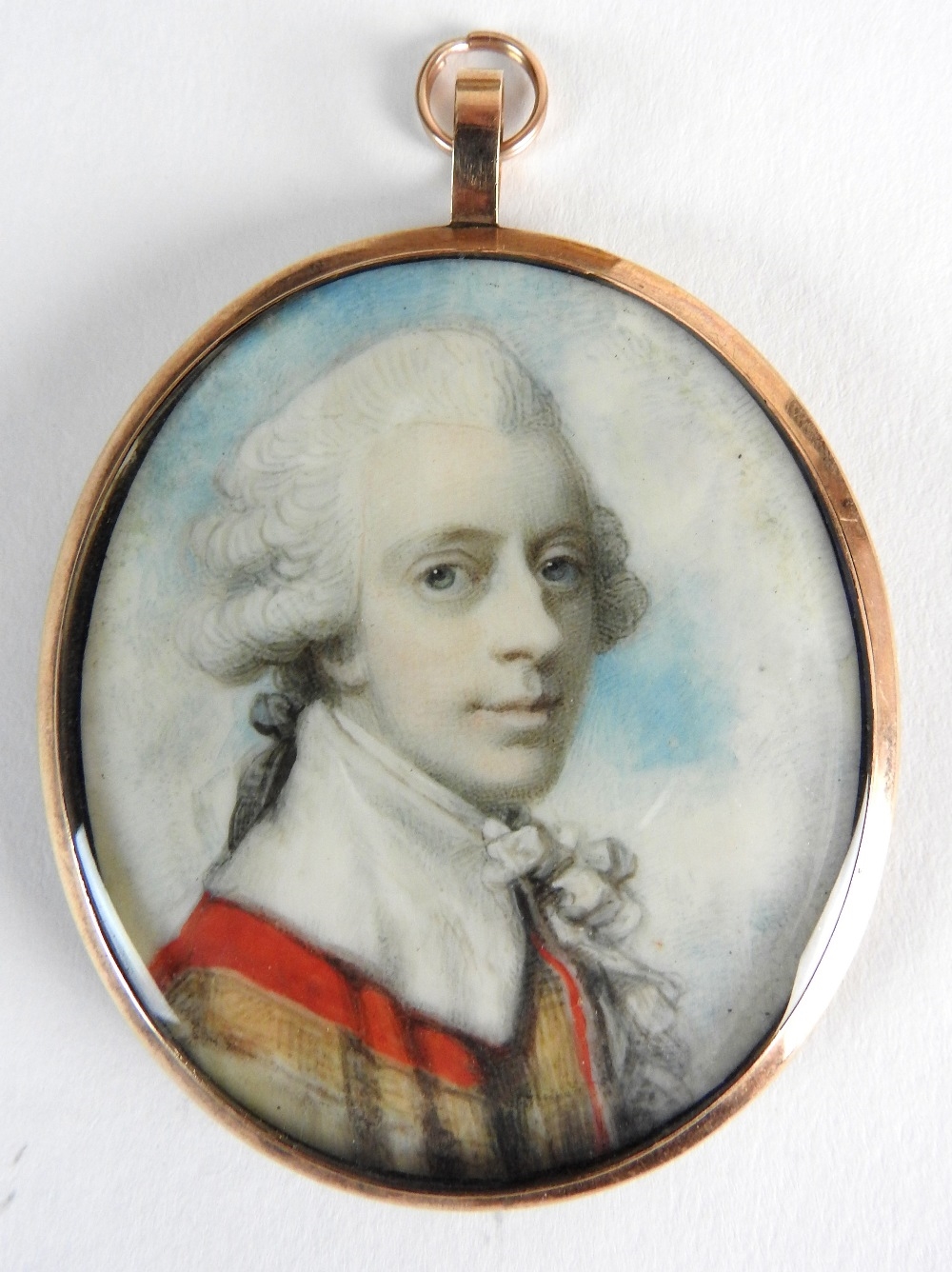Richard Cosway | A portrait miniature of a nobleman, wearing a gold and ...
