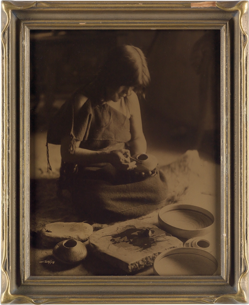 Edward S. Curtis | The Potter, Hopi (1906) | MutualArt