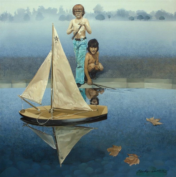 Sandra Lawrence | The Round Pond (1975) | MutualArt