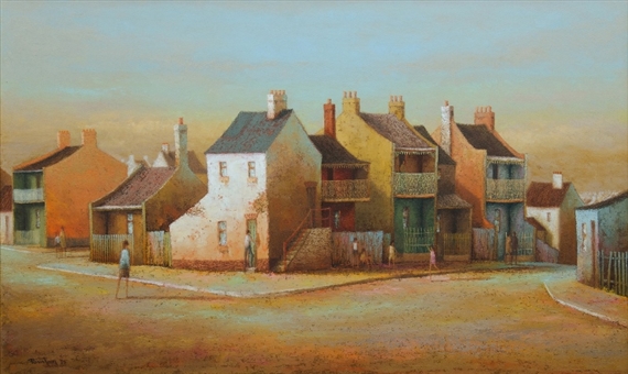 John Pointon | Back Street in Old Sydney (1981) | MutualArt