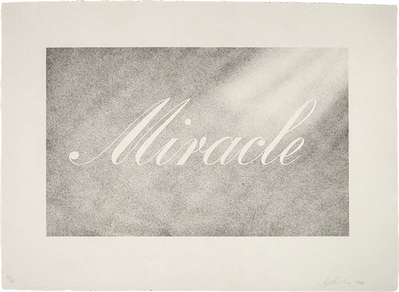 Ed Ruscha | Miracle (1999) | MutualArt