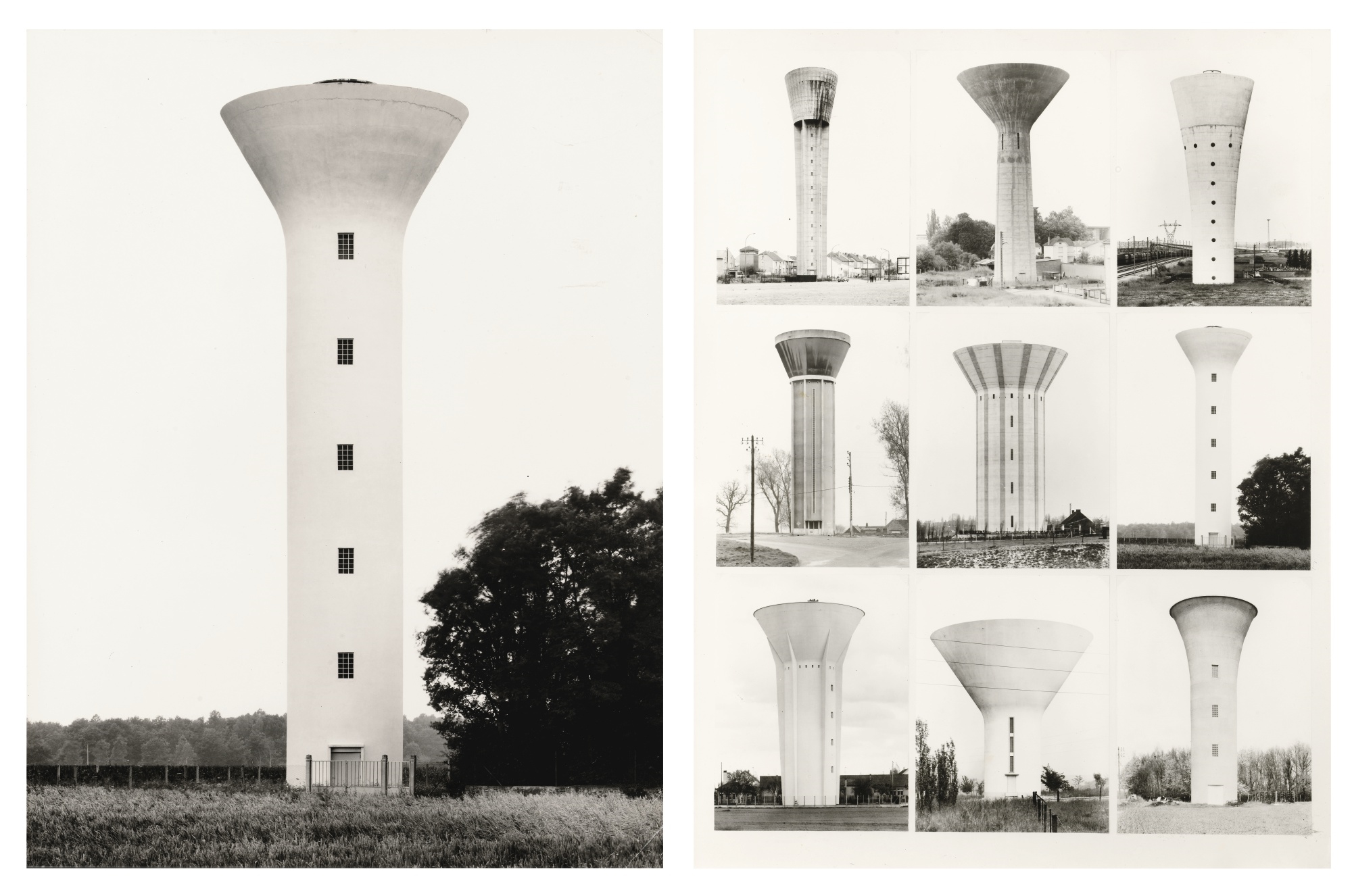 Bernd & Hilla Becher | WATER TOWER TYPOLOGY | MutualArt