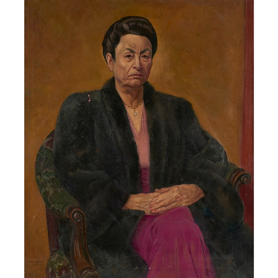 Macena Alberta Barton | Portrait of the Artist's Mother (1945) | MutualArt