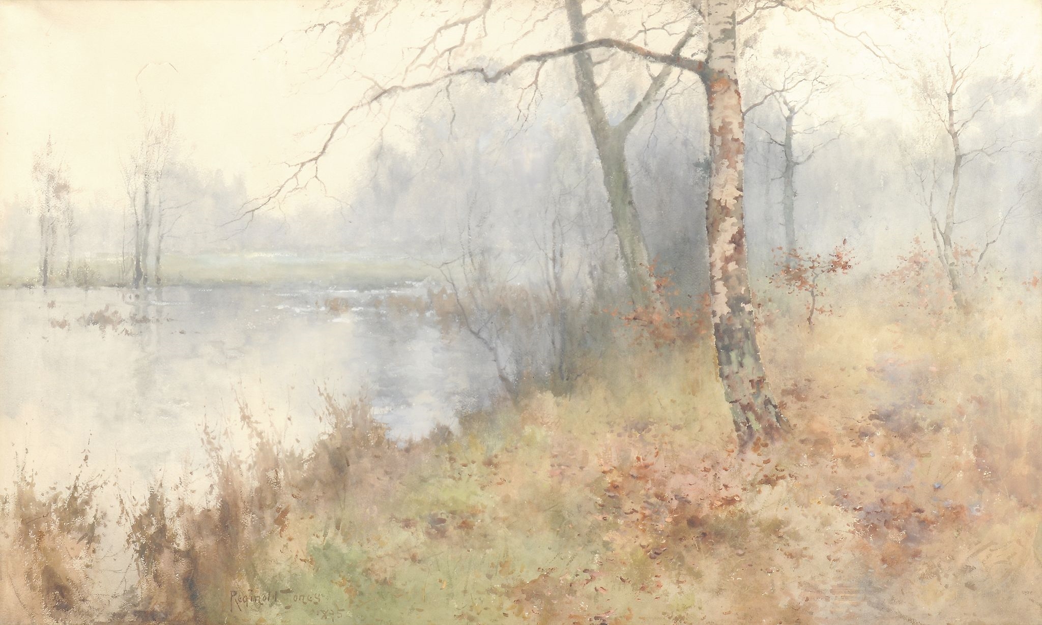 Reginald Jones | Wooded landscape (1895) | MutualArt