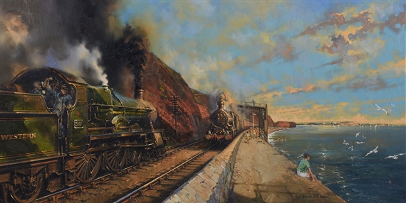 Barrie A.F. Clark | Steam trains on the English Riviera | MutualArt