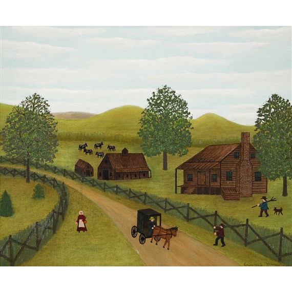 Erwin J. Neusch | Old country road. | MutualArt