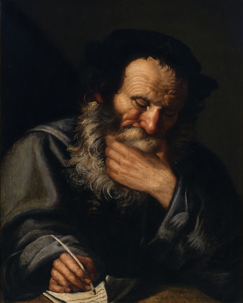 Man Writing A Letter