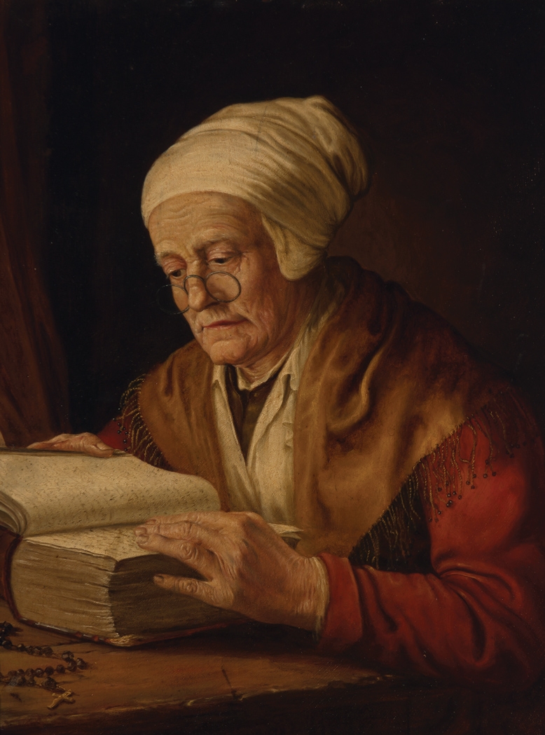 Dutch School, 17th Century | A Woman Reading a Bible (17th Century ...