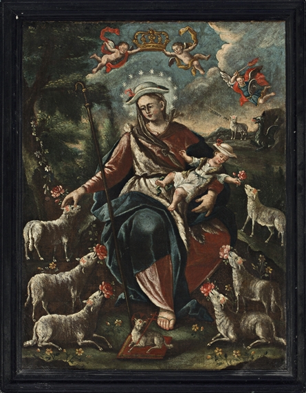 Sevillian School, 18th Century | The Divine Shepherdess | MutualArt