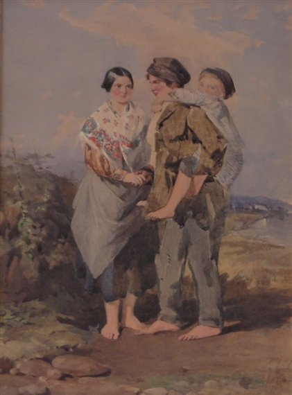 Henry Parsons Riviere | A Family on a Country Path | MutualArt