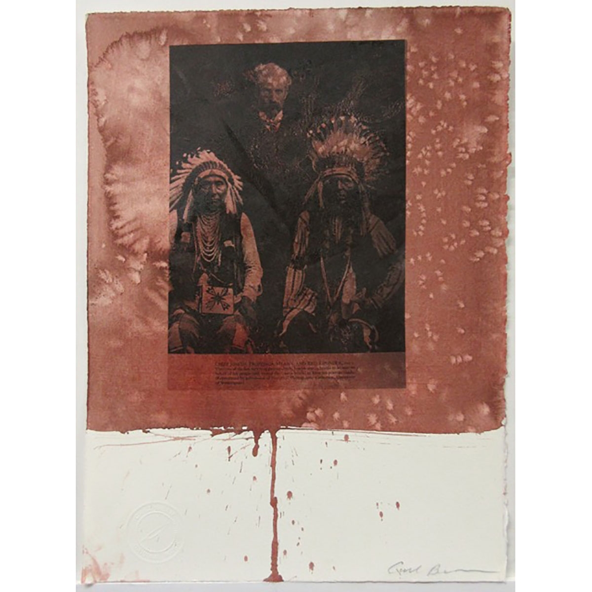 Carl Beam | CHIEF JOSEPH-PROFESSOR MEANY-RED THUNDER | MutualArt