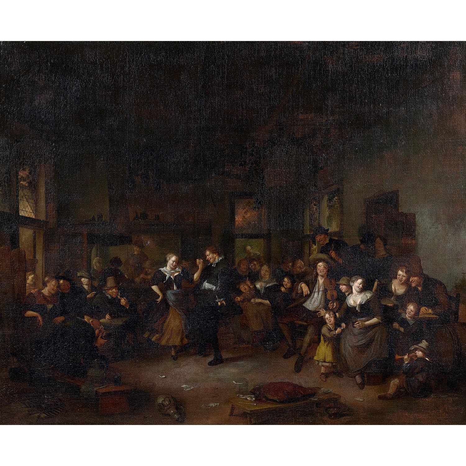 Jan Steen | Dance scene in an inn | MutualArt