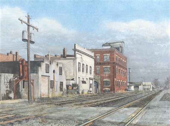 Charles E. Showalter | Crossing at Manassas (1977) | MutualArt