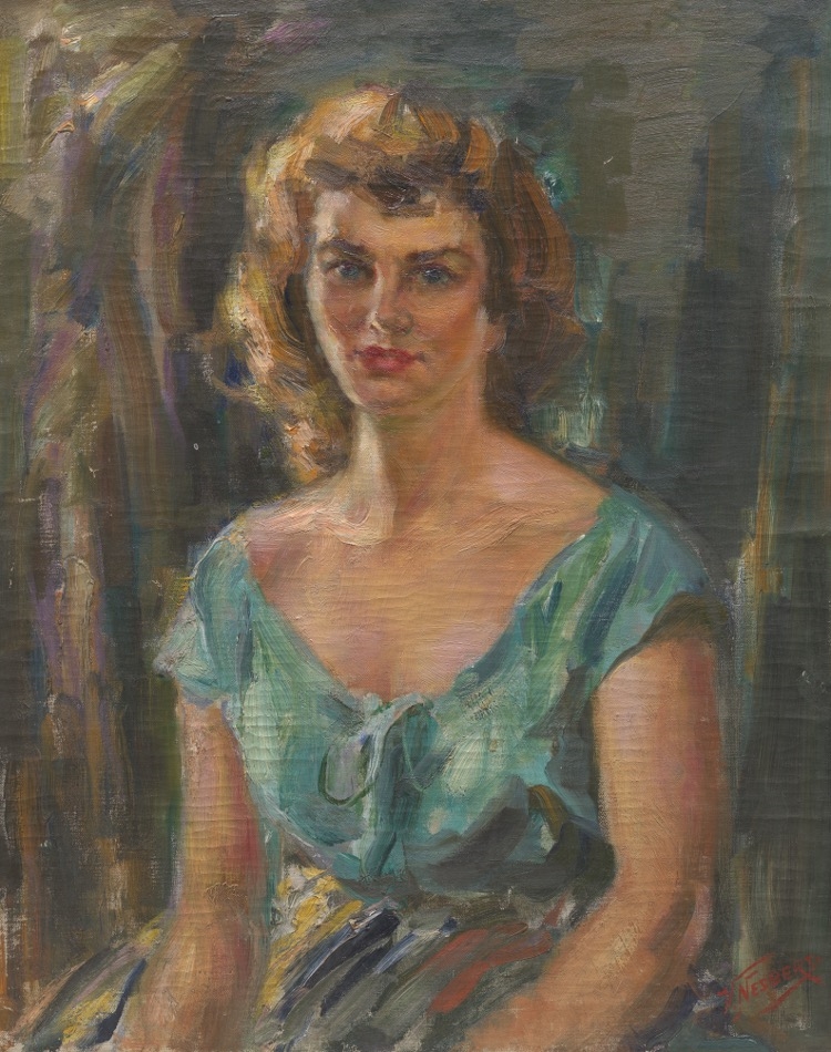 Vincent Nesbert | Portrait of a young woman | MutualArt