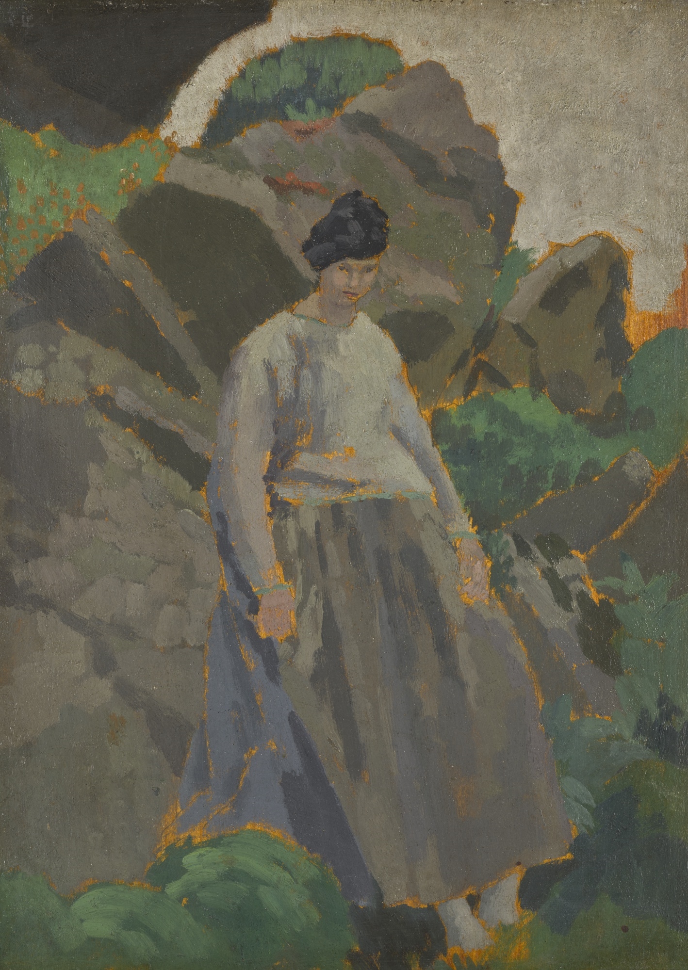 Augustus Edwin John | Portrait of Mrs Johnstone | MutualArt