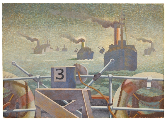 Edward Wadsworth | CONVOY (1941) | MutualArt