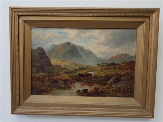 Harry Deacon Hillier | cattle in landscape | MutualArt