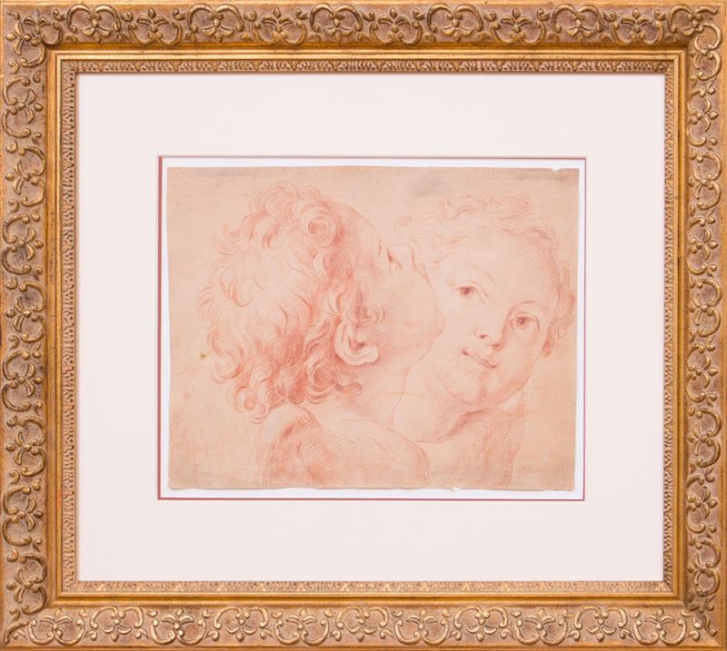 François Boucher | THE HEADS OF TWO PUTTI | MutualArt