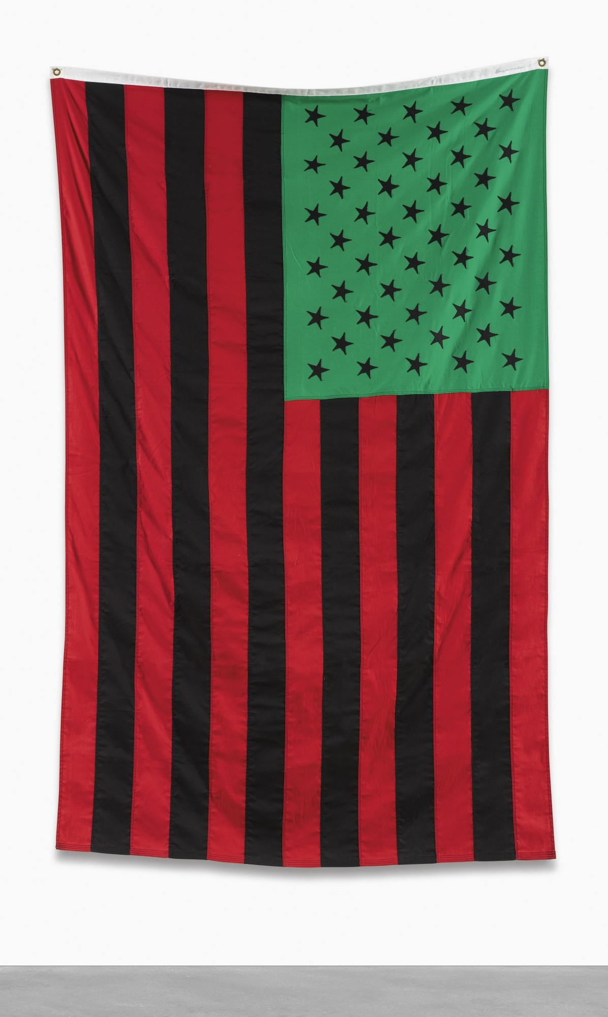 David Hammons | AFRICAN AMERICAN FLAG (1990) | MutualArt