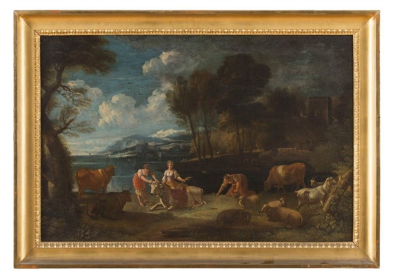 Francesco Monti | PAESAGGIO CON IL RATTO DI EUROPA | MutualArt