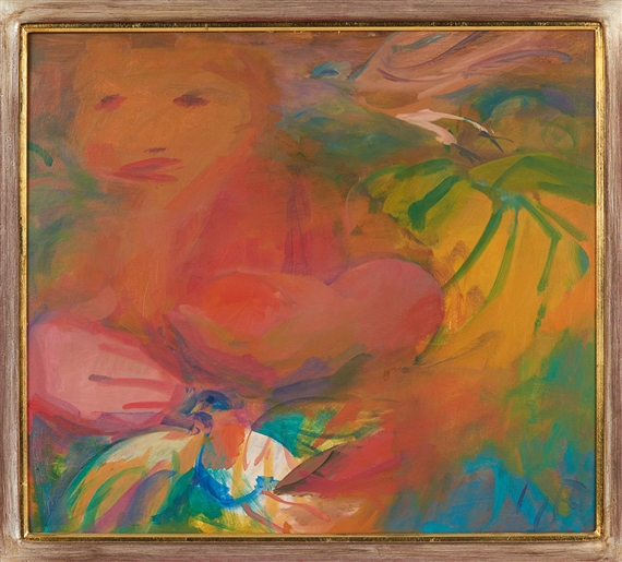 Sam Fullbrook | Figure with Orange and Birds | MutualArt