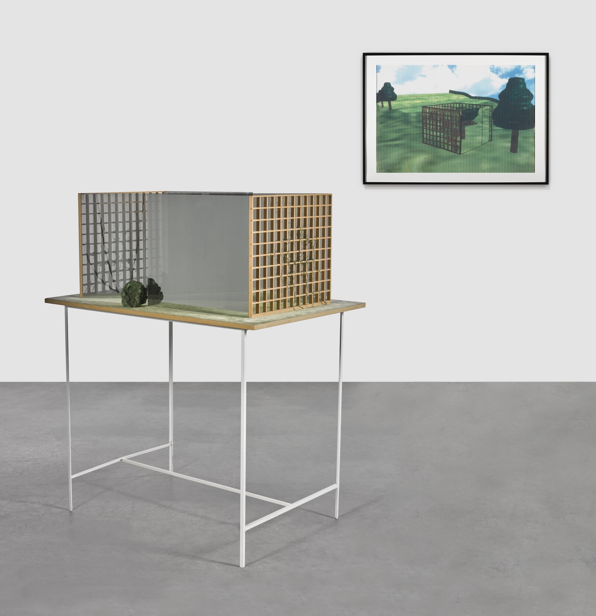 Dan Graham | TWO-WAY MIRROR JOINED CUBES | MutualArt