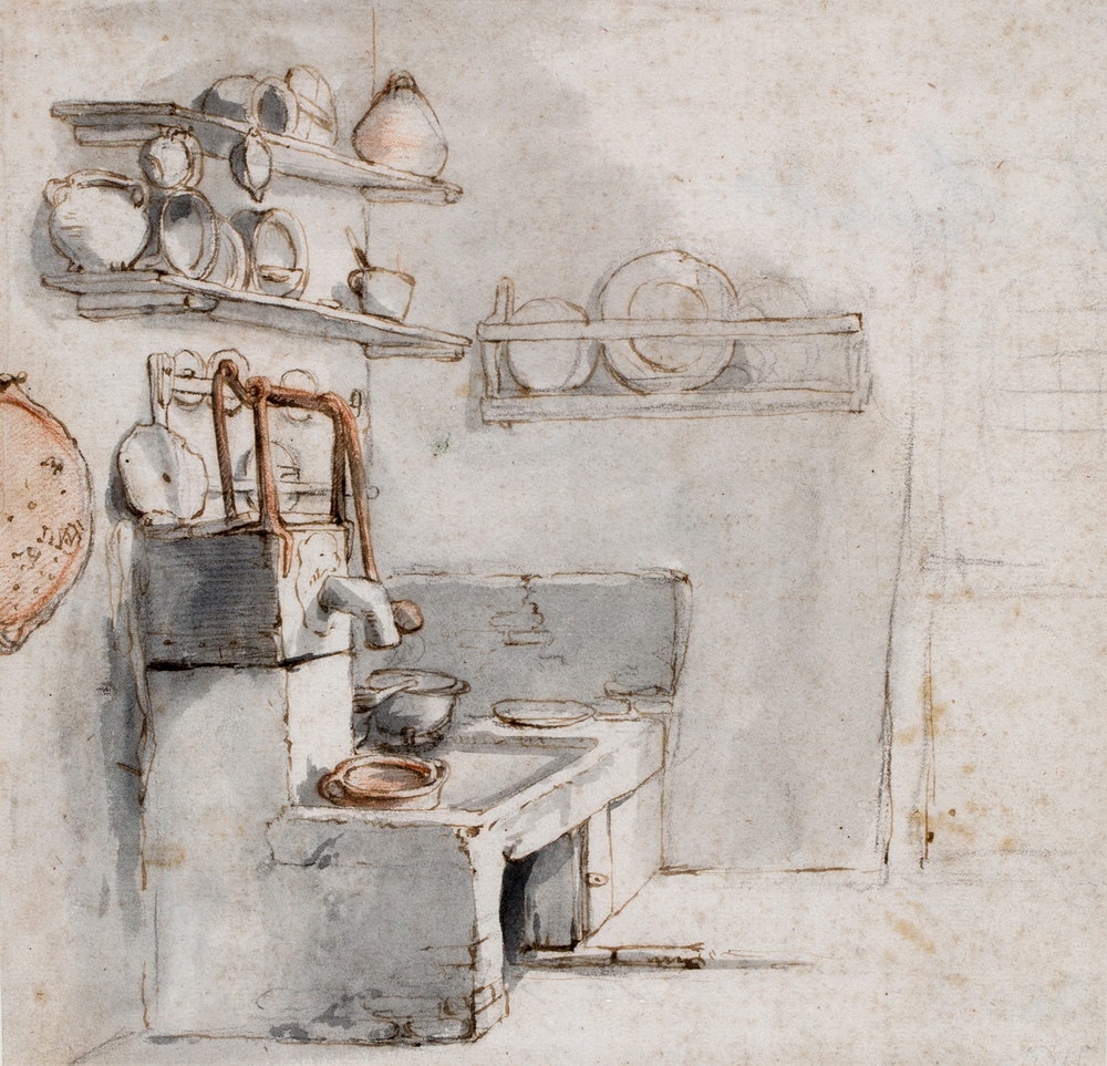 Cornelis Dusart | Keuken met pomp en wasbak | MutualArt