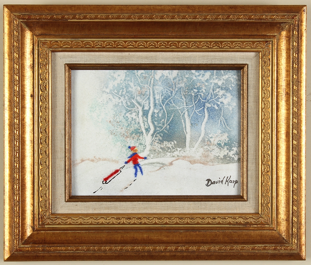 David Karp | OY WITH SLED | MutualArt