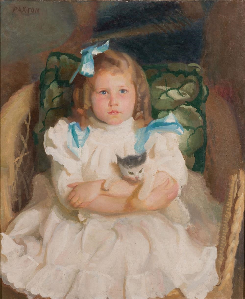William McGregor Paxton | Portrait Painting of Mabel Fuller Blodgett ...