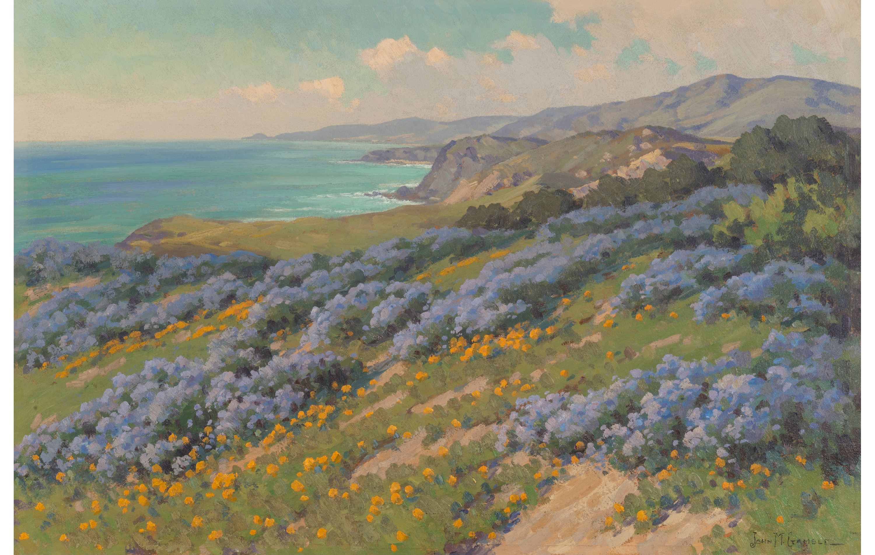 John Gamble | Wild Heliotrope near San Juan Capistrano | MutualArt