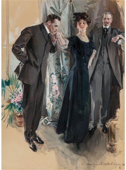 Howard Chandler Christy | Woman Wearing Winged Tiara | MutualArt