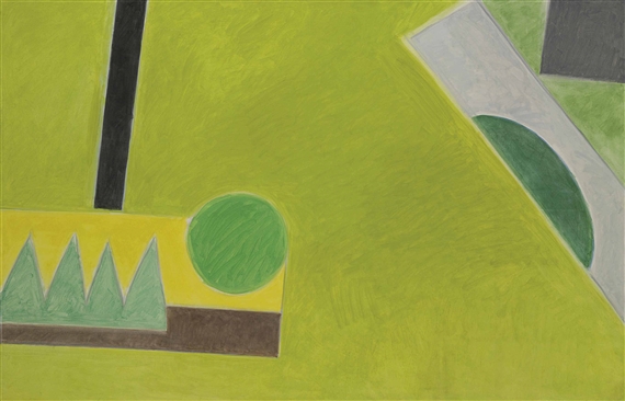 Peter Kinley | Interior with Elephant 1 (1973) | MutualArt