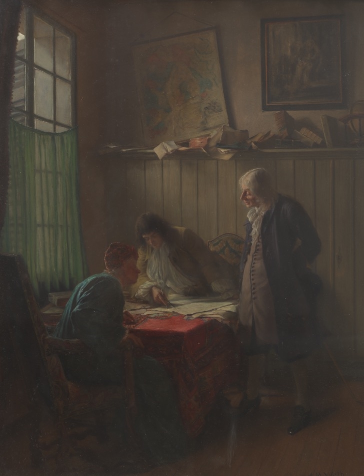 Anna Maria Wirth | At the cartographer's office | MutualArt