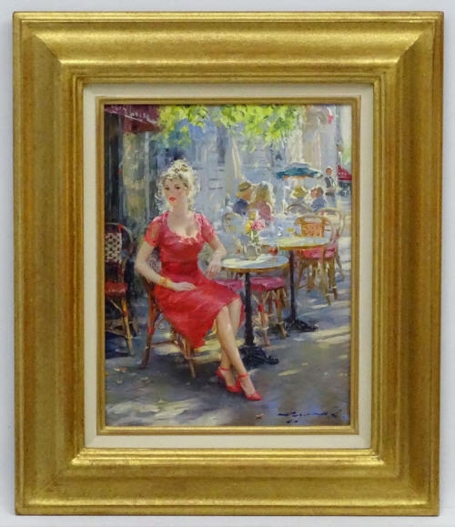 Konstantin Razumov | The dancer with the red corset | MutualArt