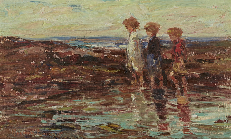 Willem Boshoff | Children at the seaside | MutualArt