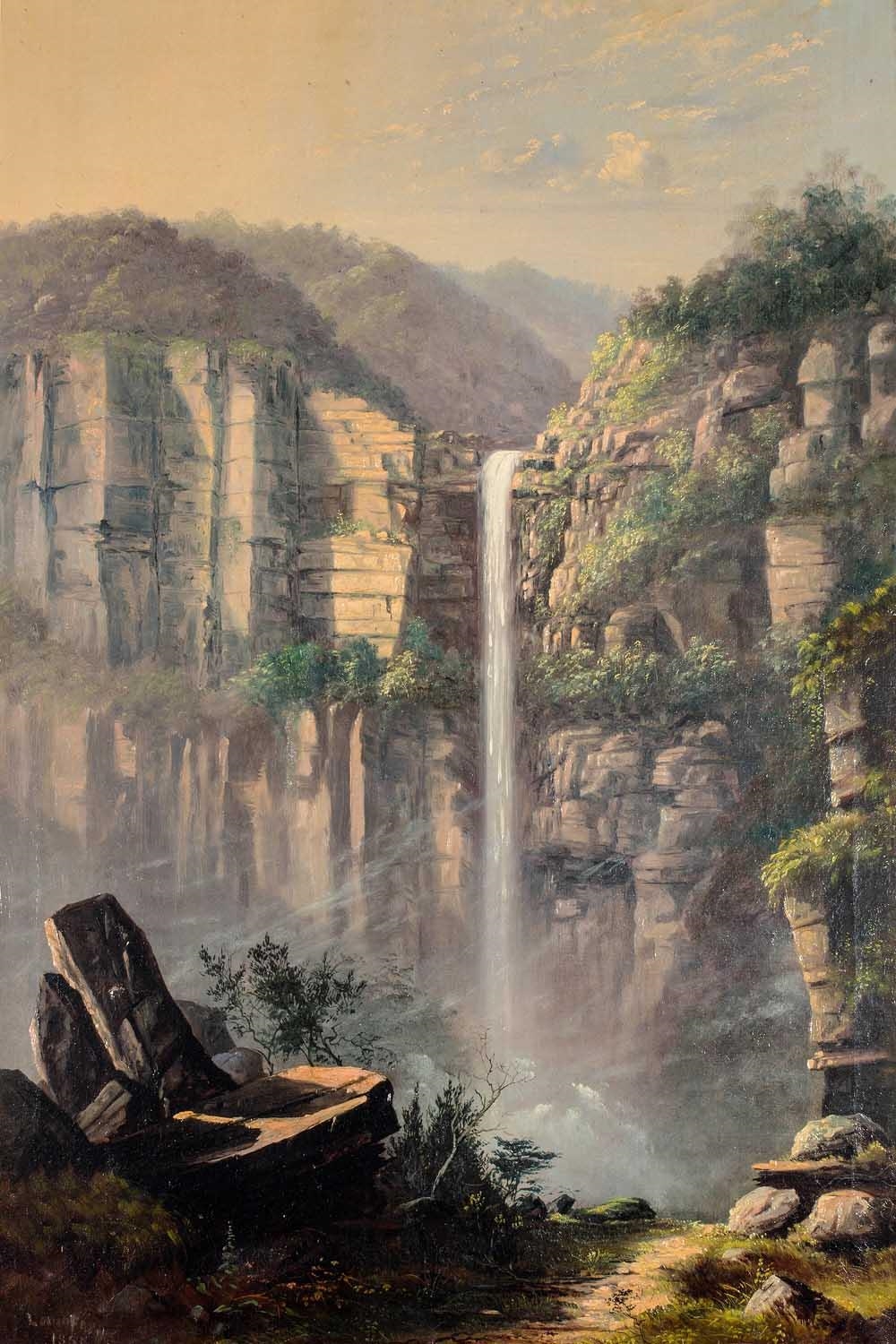 Louis Frank | Wentworth Falls (1880) | MutualArt