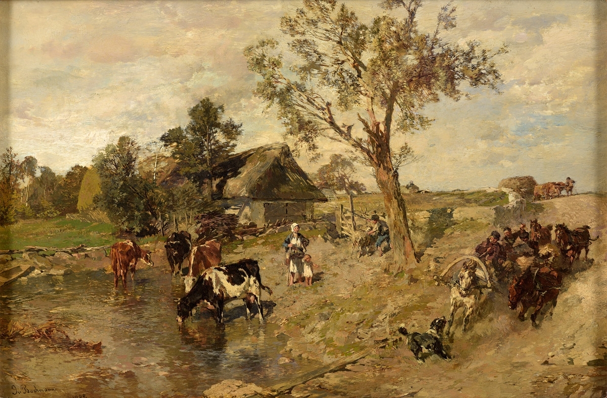 Gregor von Bochmann | Auf dem Weg zum Pferdemarkt (1899) | MutualArt
