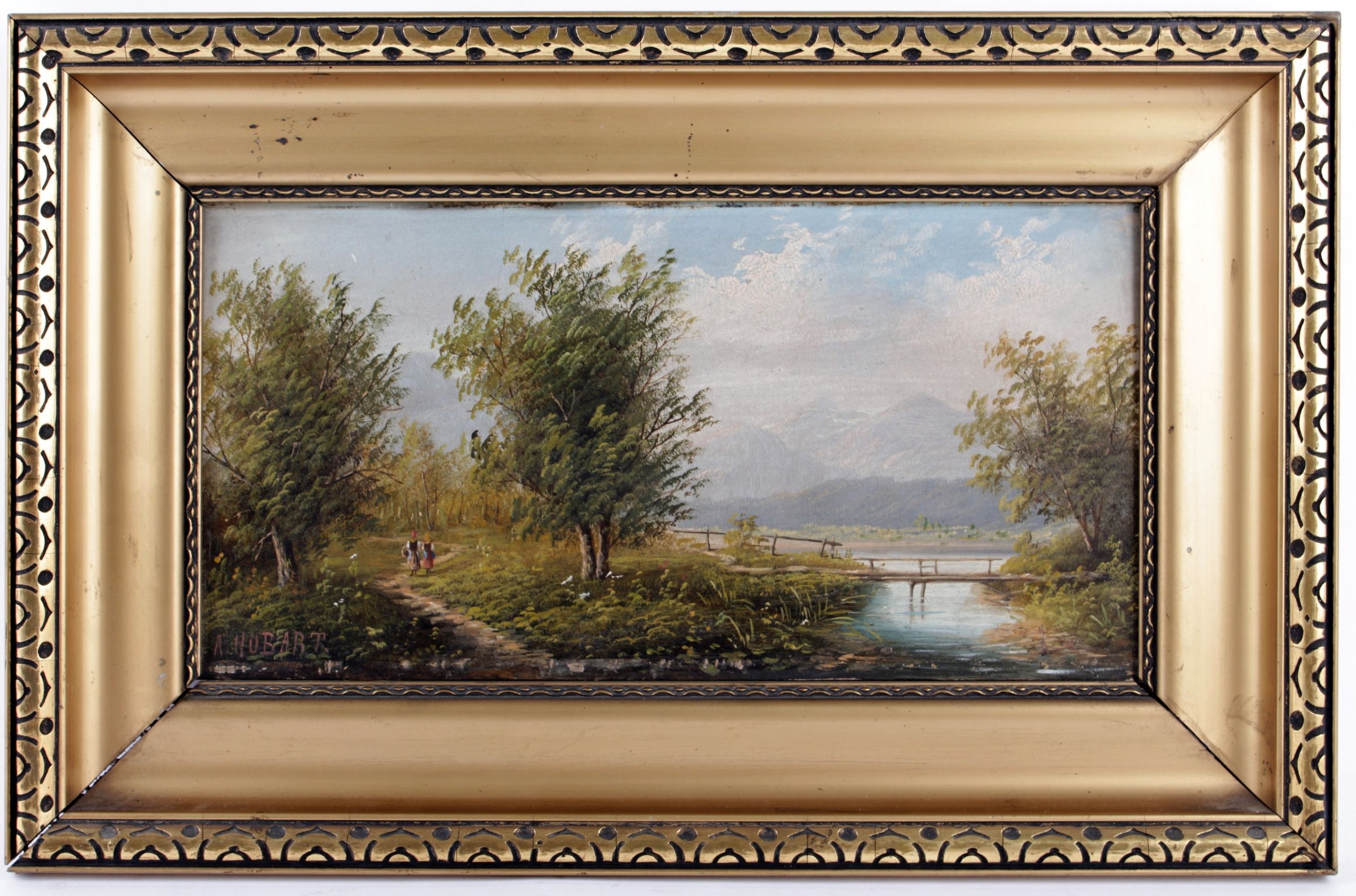 Albert Rieger | Mountain landscape with a stream | MutualArt