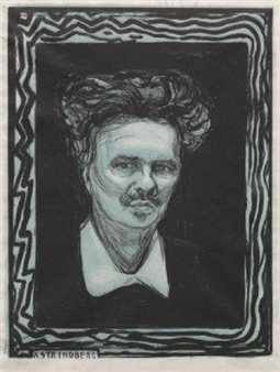 Edvard Munch | August Strindberg (1896) | MutualArt
