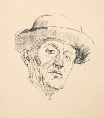 Edvard Munch | Selvportrett med hatt I / Self-portrait with Hat I (1927 ...